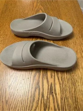 OOFOS | Shoes | Oofos Slide Sandals In Nomad | Poshmark